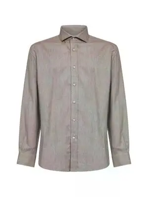 Brunello Cucinelli Spread-collar Button-down Shirt - Grey