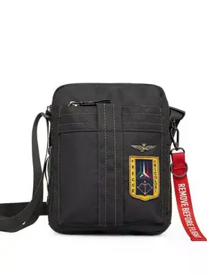 AERONAUTICA MILITARE Logo-patch Belt Bag - Black