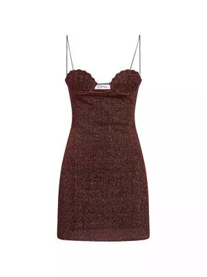 Oseree Lumière Mini Dress - Brown