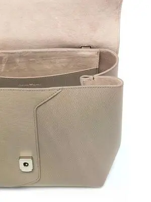 Emporio Armani Grained Leather Tote Bag