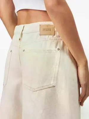 DRYKORN Logo Patch Denim Shorts