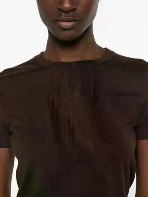 Eric Bompard Round-neck Short-sleeve T-shirt