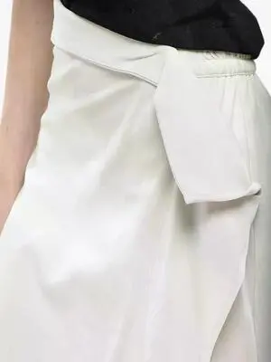 Yohji Yamamoto Asymmetrical Midi Jersey Skirt