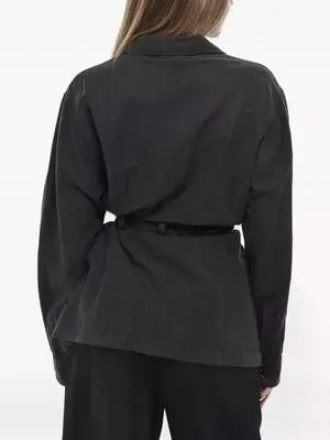 Aspesi Belted Four-pocket Blouse - Black