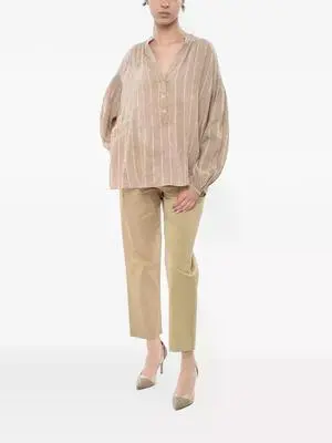 Woolrich Striped V-neck Blouse