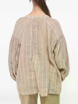 Woolrich Striped V-neck Blouse