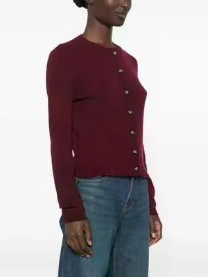 ALLUDE Ribbed-trim Cardigan