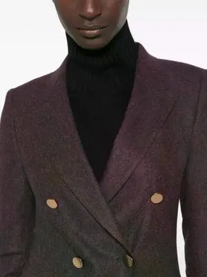 Tagliatore Herringbone-pattern Double-breasted Blazer