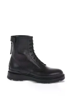 Woolrich Hammered-leather Lace-up Boots - Black