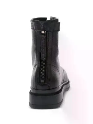 Woolrich Hammered Leather Lace-up Boots