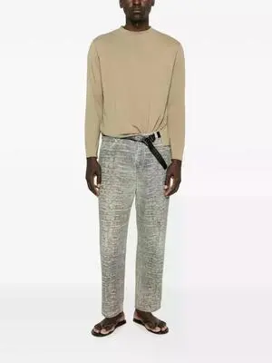 Roberto Cavalli 1990s Crocodile-effect Trousers