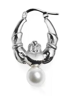 Simone Rocha Claddagh Hoop Earrings