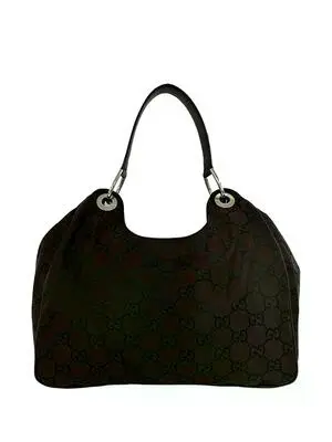Gucci 2000-2015 Gg Nylon Shoulder Bag - Brown