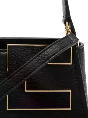 Elisabetta Franchi Logo-plaque Pebbled-effect Tote Bag