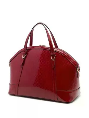 Gucci 2016-2026 Large Microguccissima Patent Nice Dome Satchel