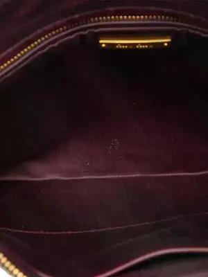 Miu Miu Studded Leather Zip Clutch Bag