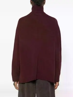 ALYSI Turtleneck Side-slit Sweater