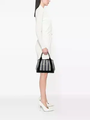 Balenciaga Canvas Striped Tote Bag