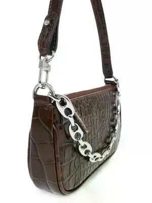 By Far Mini Rachel Crocodile-effect Shoulder Bag