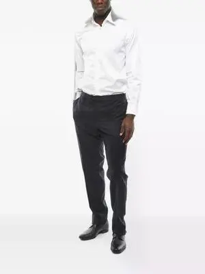 Corneliani Academy Virgin Wool Trousers - Blue