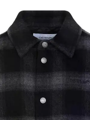 Off-White Check-pattern Wool Jacket