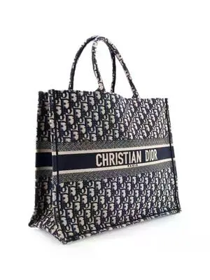 Dior Book Oblique Canvas Large Tote Bag