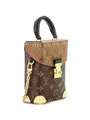LOUIS VUITTON Studded Reverse Monogram Canvas Camera Box Nm Handbag