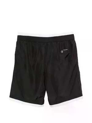Dolce & Gabbana Logo-patch Drawstring Swim Shorts - Black