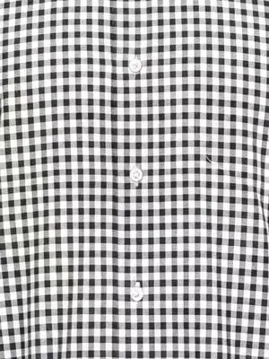 Isaia Gingham-check Shirt - Black