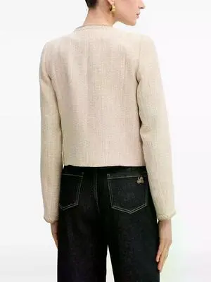 Luisa Spagnoli Vasari Bouclé Jacket With Braided Trim