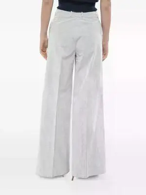 BERWICH Nina Striped Wide-leg Trousers