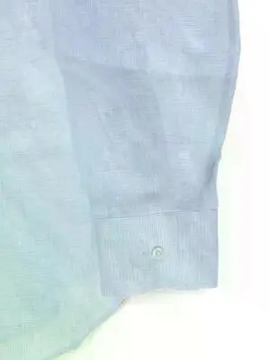 Corneliani French-collar Linen Shirt - Blue