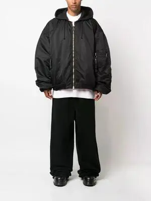 Vetements Oversize Bomber Jacket - Black