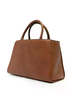 Elisabetta Franchi Logo-plaque Grained Tote Bag