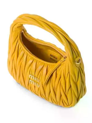 Miu Miu Wander Matelassé Nappa-leather Hobo Bag