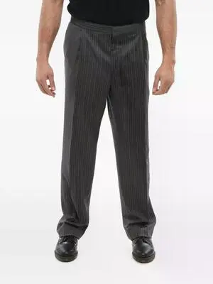 Corneliani Mantua Pinstripe-pattern Trousers - Grey