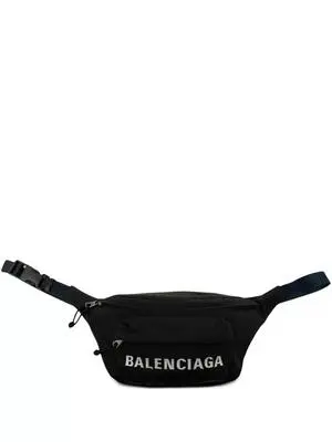 Balenciaga 2018 Small Nylon Logo Wheel Belt Bag