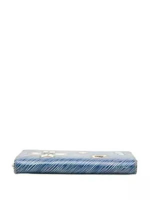 LOUIS VUITTON 2015 Epi Denim Azteque Zippy Wallet Long Wallets