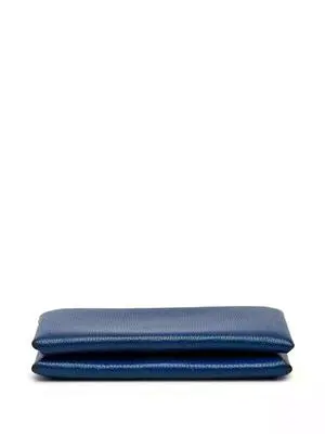 Hermès 2022 Chevre Mysore Calvi Card Holder - Blue
