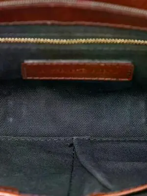 Burberry Leather And House Check Canvas Crossbody Bag - Brown