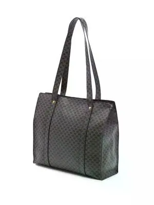 Celine Macadam Coated Canvas Tote Bag - Brown