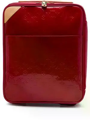 LOUIS VUITTON Monogram Vernis Pégase 45 Travel Bag - Red