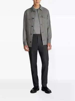 SLOWEAR Flannel-wool Shirt Jacket