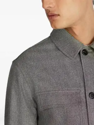 SLOWEAR Flannel-wool Shirt Jacket
