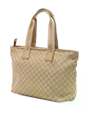 Gucci 2016-2026 Gg Canvas Web Tote Bag