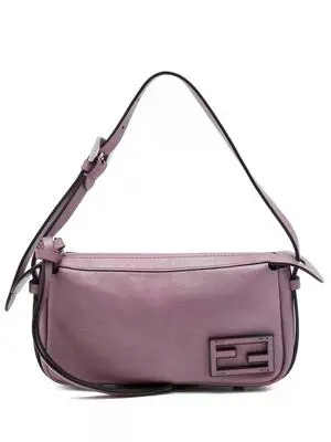 Fendi Mini Metallic Calfskin Simply Handbag