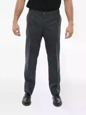 Corneliani Linen-blend Belt-loop Trousers
