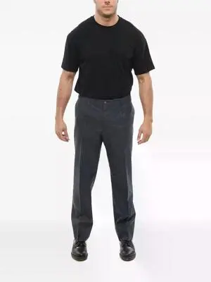 Corneliani Linen-blend Belt-loop Trousers