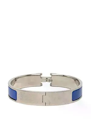 Hermès Enamel And Palladium-plated Metal Bracelet