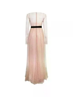 Philosophy Di Lorenzo Serafini Polka Dot-print Belted Maxi Dress - Pink